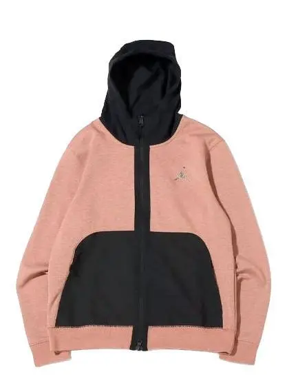 JORDAN Contrasting Colors Zip Up Sports Jacket - Pink