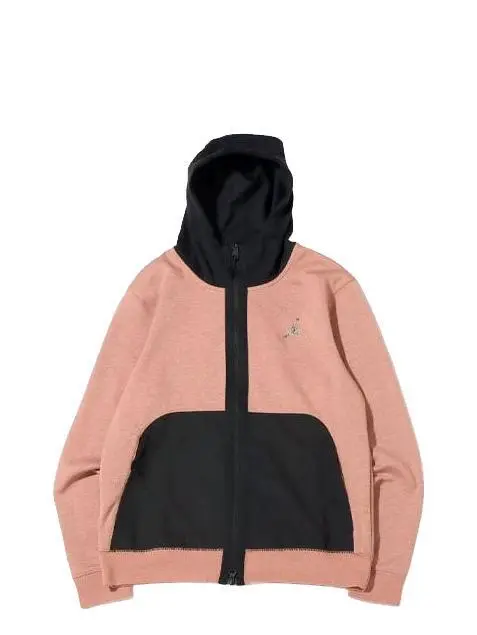 JORDAN Contrasting Colors Zip Up Sports Jacket - Pink