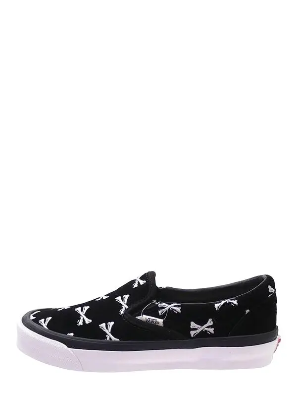 VANS Wtaps X Og Classic Slip-on Lx 'bones' Sneakers - Black/white