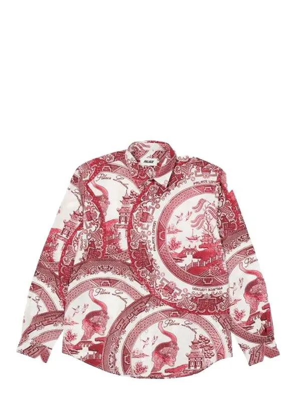 PALACE Ss22 China Plate Shirt - Red