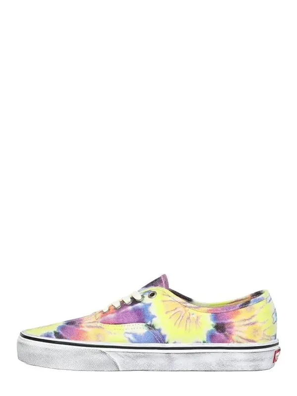 VANS Authentic Washed Tie Dye Sneakers - Blue/yellow/white