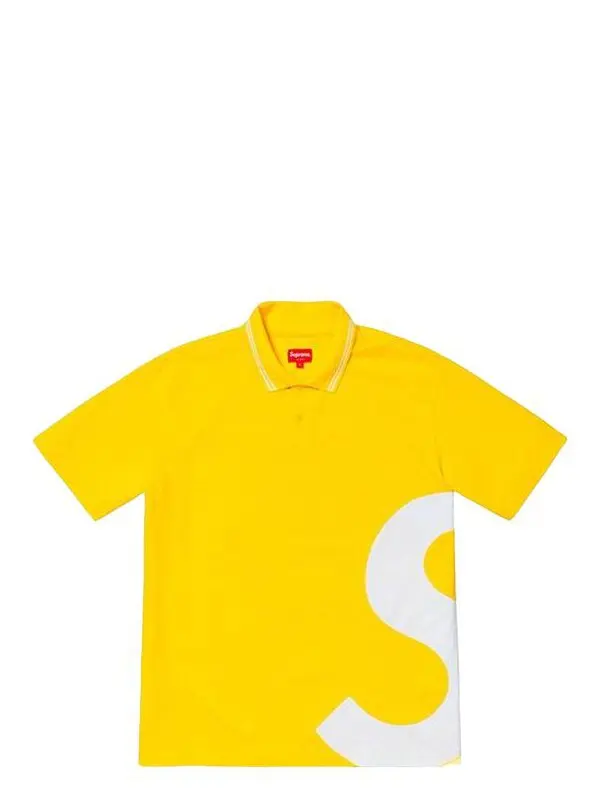 Supreme Ss19 S Logo Polo Shirt - Yellow