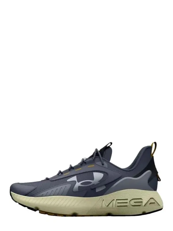 Under Armour Hovr Mega 2 Mvmnt Athletic Sneakers - Downpour Grey/lemon Ice/metallic Harbor Blue