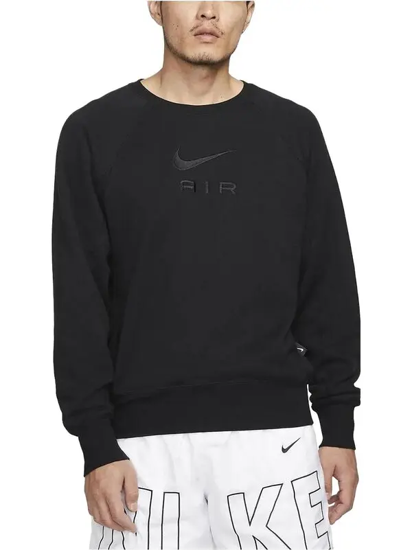 Nike Air French Terry Crew Sweatshirt - Black/black