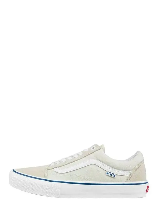 VANS Skate Old Skool Checkerboard Low Top Sneakers - Creamy