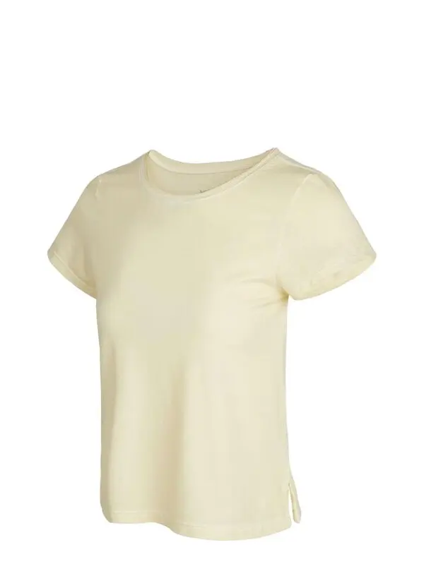 Nike Yoga Dri-fit Short Sleeve Training Top - Yellow