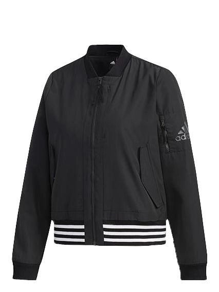 Adidas Woven Bomber Jacket - Black/white