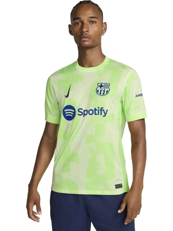 Nike Dri-fit Fc Barcelona 2024/25 Stadium Third Football Jersey - Barely Volt/barely Volt/lime Blast