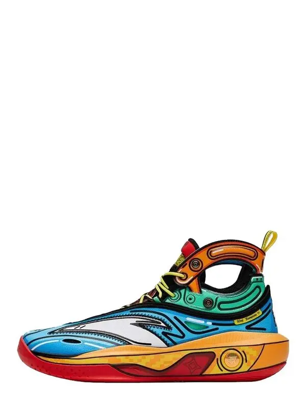 ANTA Klay Thompson '2d' Athletic Sneakers - Blue/orange/red