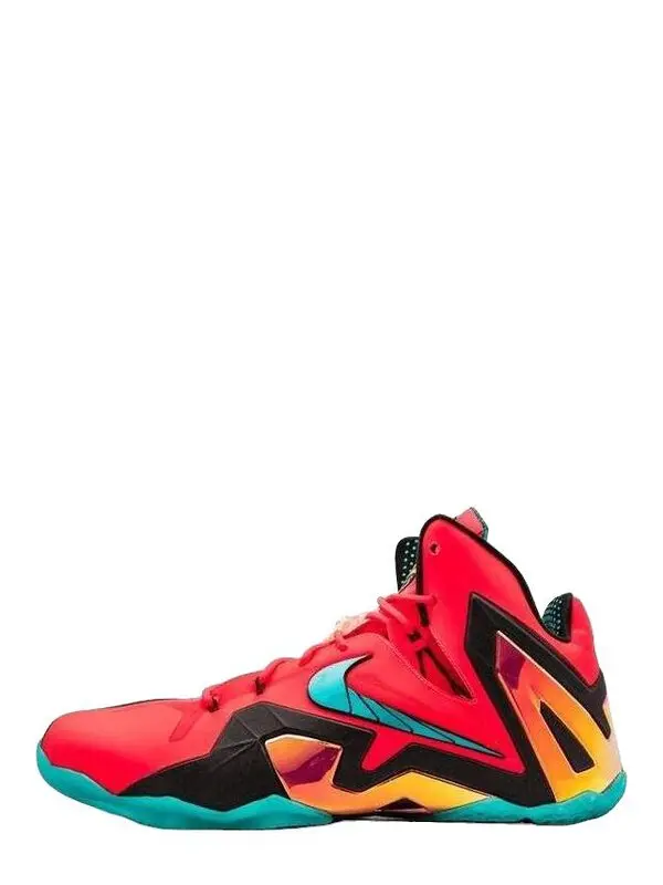 Nike Lebron Elite 'hero' High Top Athletic Sneakers - Red/black/green