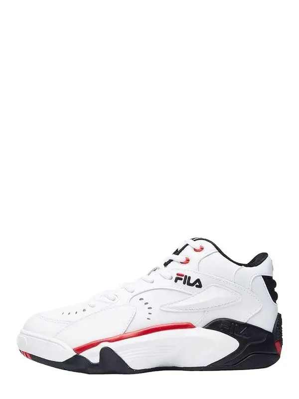 FILA Jamball Mid Basketball Sneakers - White/black