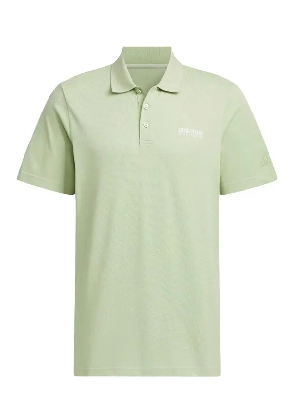 Adidas Piqu Solid Polo Shirt Asia Sizing - Green