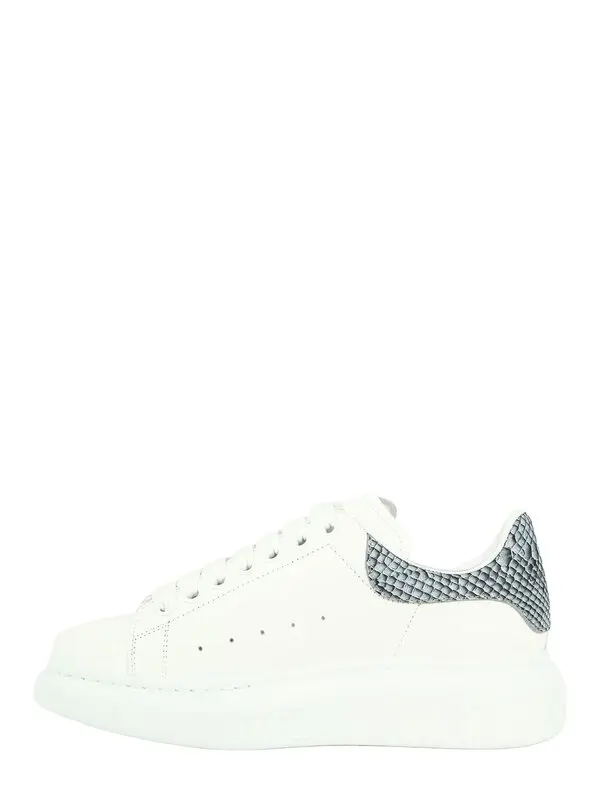Alexander McQueen Oversized Sneakers White Ice Snake - White/black/grey