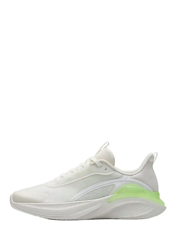 ANTA Running Shoes - Ivory White/green