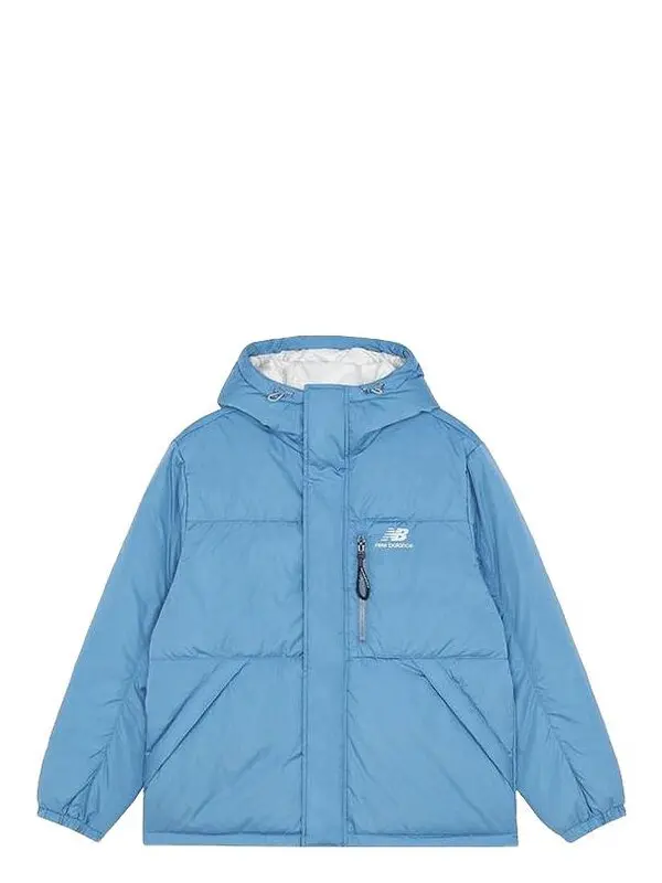 NEW BALANCE Padded Down Jacket - Blue/white