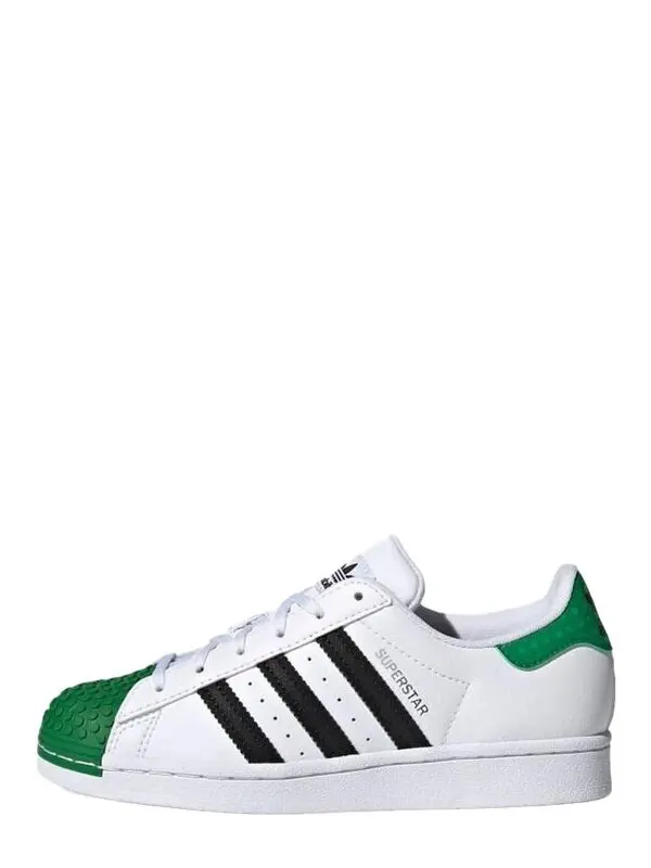 Adidas Superstar J Sneakers - White/black/green
