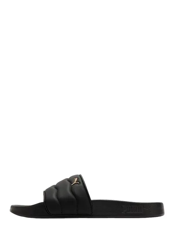 PUMA Lead Cat 2.0 Puffy Metallic Slides - Black