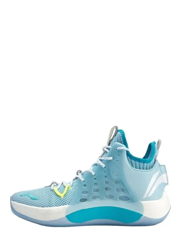 LI-NING Mid-top Athletic Sneakers - Blue/white