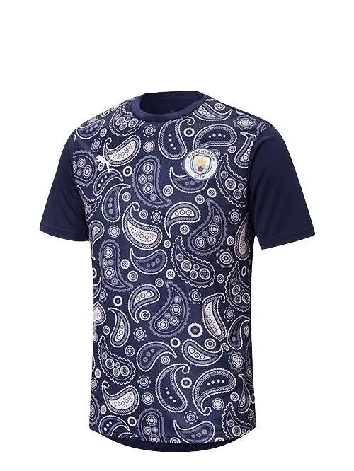 PUMA Mcfc 20-21 T-shirt Paisley Print - Navy