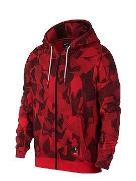 Nike Kyrie Irving Basketball Zip-up Fleece Hoodie - Red