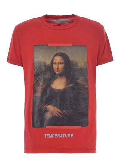 Off-White Mona Lisa Graphic T-shirt - Red