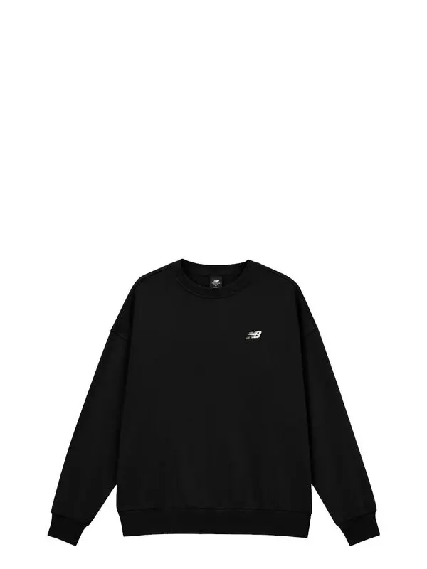 NEW BALANCE Casual Pullover Sweatshirt Asia Sizing 'black - Black/white