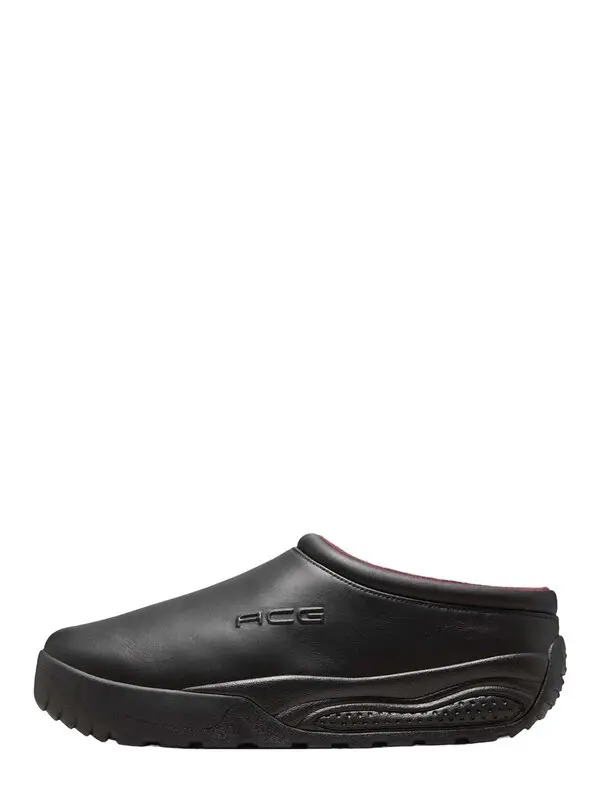 Nike Rufus Leather Clogs - Dark Team Red/black