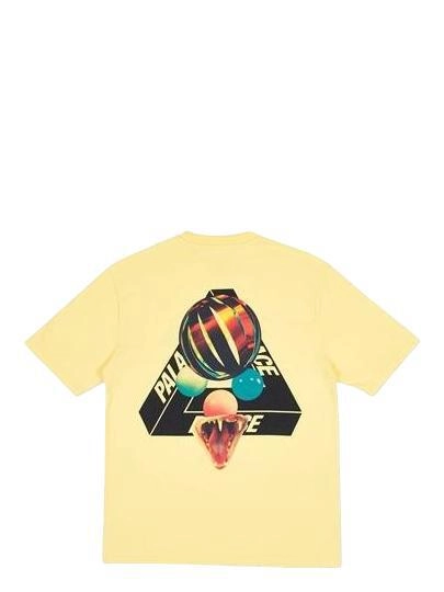 PALACE Sans Ferg T-shirt With Graphic Back Logo - Yellow