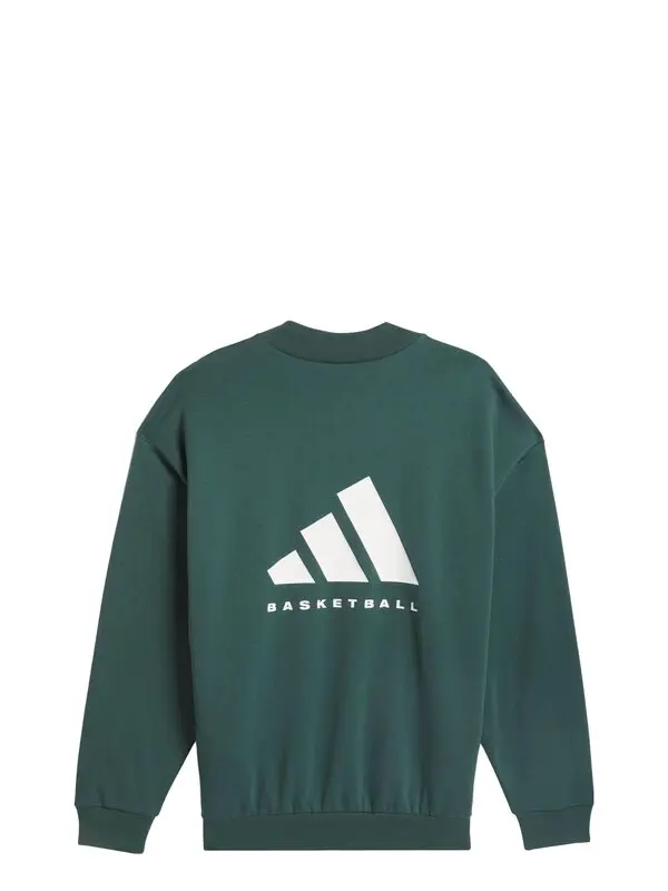 Adidas Basketball Crew Sweatshirt - Mineral Green