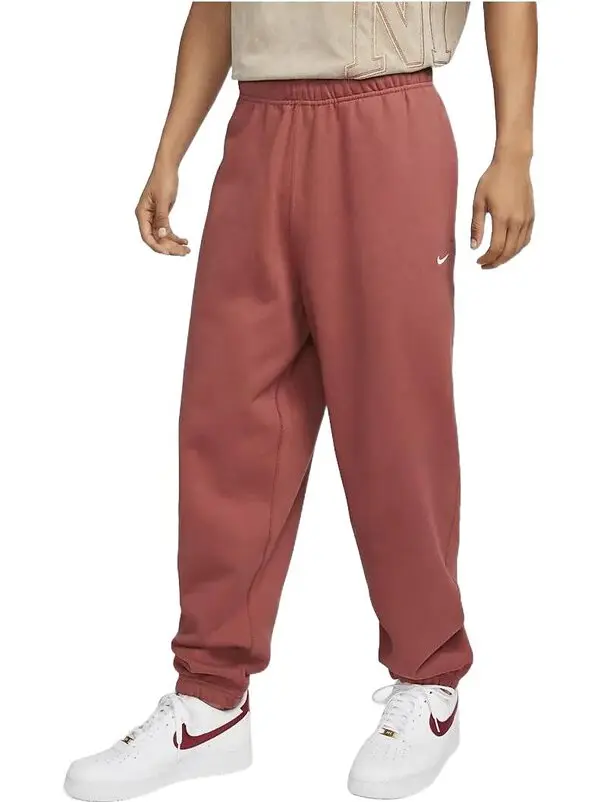 Nike Solo Swoosh Sweatpants 'canyon Rust White - Canyon Rust/white