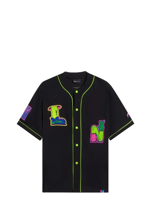 LI-NING X Steven Harrington Graphic Baseball Shirt - Black/multi-color