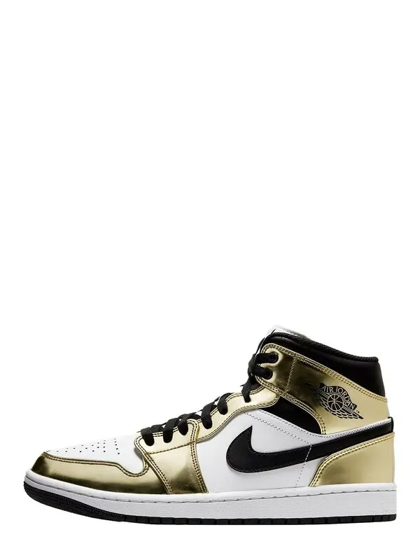JORDAN 1 Mid Se Metallic Sneakers - Gold