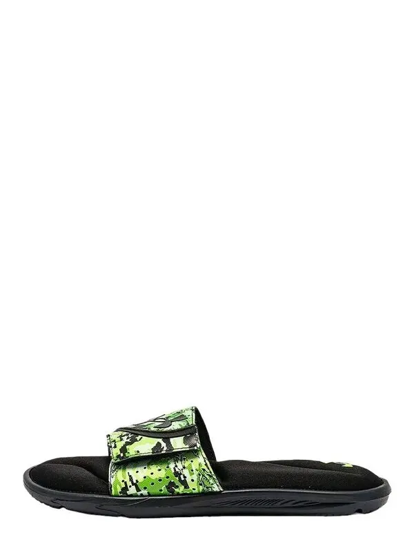 Under Armour Ignite 6 Graphic Strap Slide - Black/green