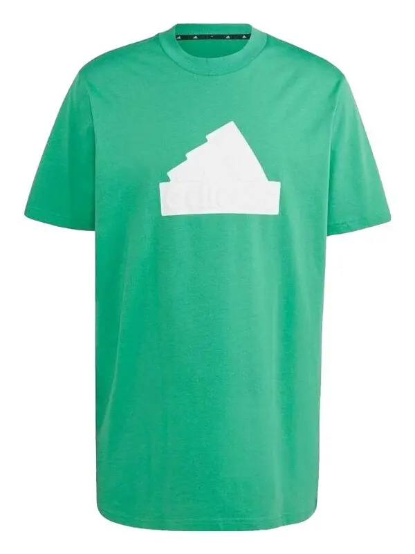 Adidas Future Icons Badge Of Sport T-shirt 'green White - Green/white