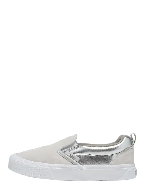 VANS Knu Slip-on Sneakers - Metallic Silver/true White