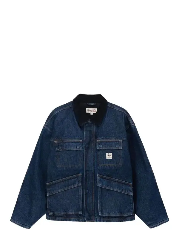StÜssy Washed Canvas Shop Jacket - Blue