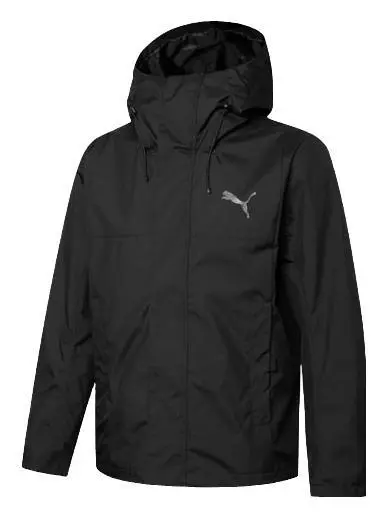 PUMA Outdoor Logo Sports Hooded Jacket - Black