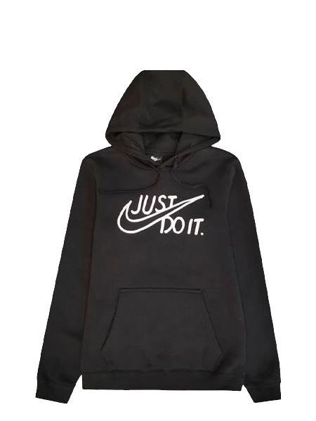 Nike Casual Sports Fleece Hoodie - Black