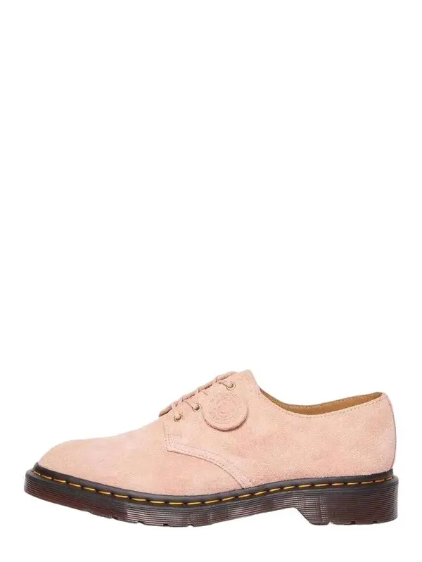 Dr. Martens Suede Derby Shoes - Peach Beige