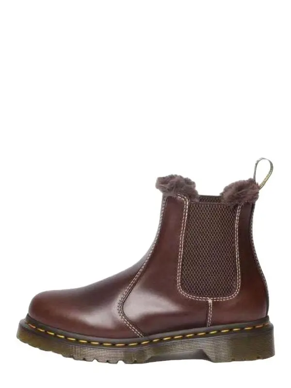 Dr. Martens 2976 Leonore Faux Fur Lined Chelsea Boots - Dark Brown