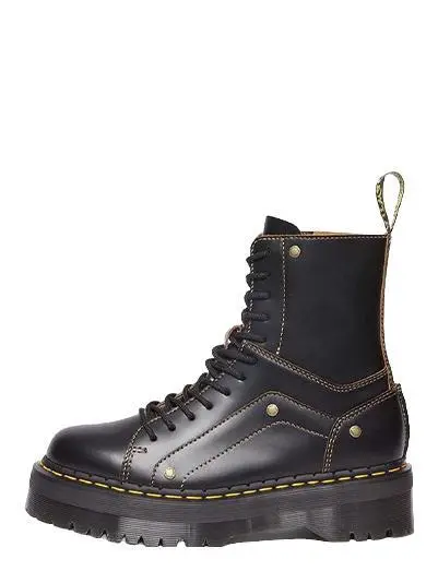 Dr. Martens Jadon Decon Platform Leather Boots - Black