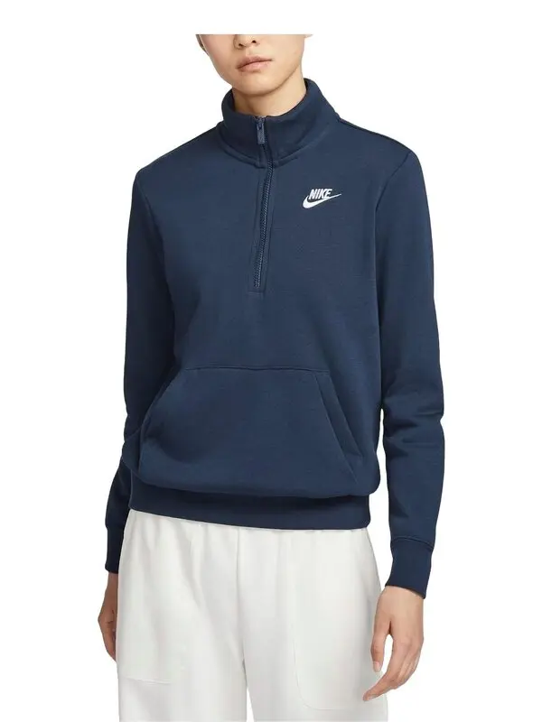 Nike Club Fleece Track Jacket - Navy/white