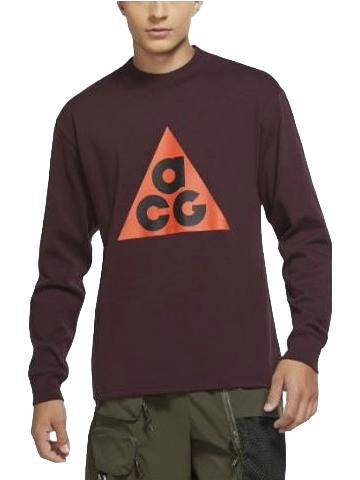 Nike X Round Neck Long Sleeves T-shirt - Red