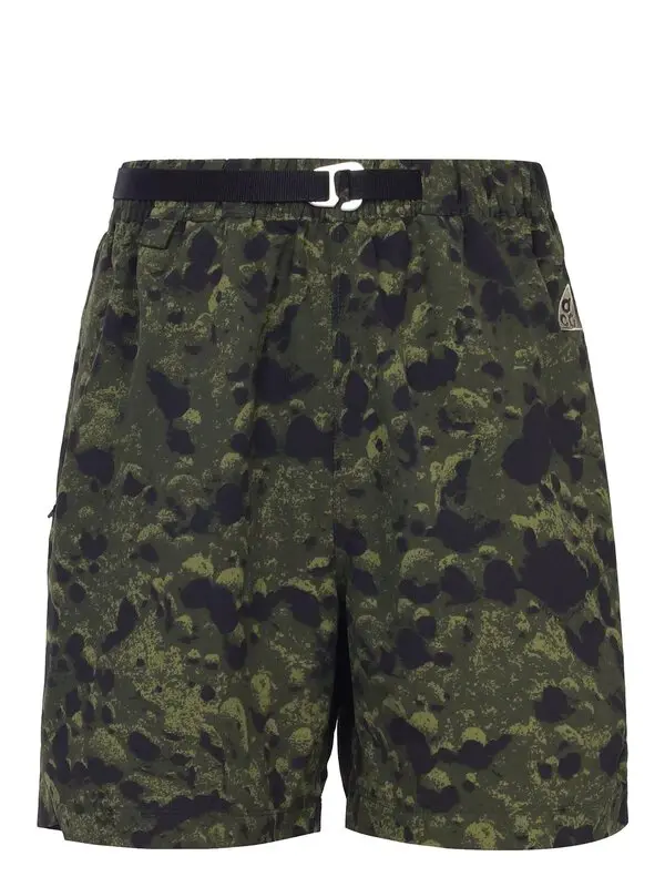 Nike X All-over Print Trail Shorts - Multi-color/green