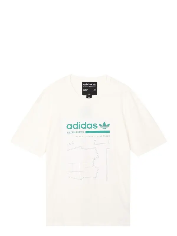 Adidas Originals Graphic Tee Logo Printing Short Sleeve - White