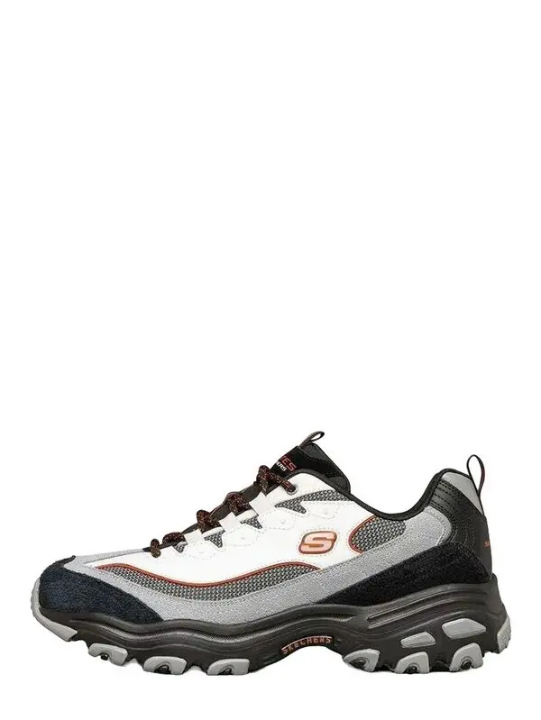 Sketchers D'lites 1.0 Low-top Athletic Sneakers - Black/grey/white