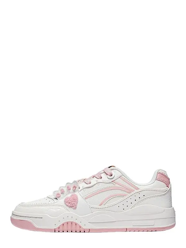 LI-NING Moon White X Disney Marie Cat Sneakers - White/pink