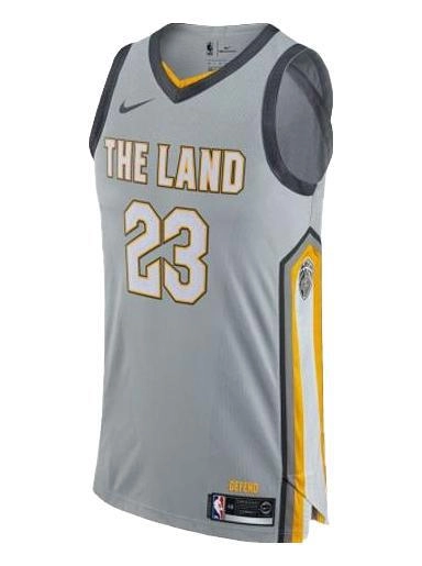 Nike Nba Cleveland Cavaliers Lebron James City Edition Authentic Jersey - Grey