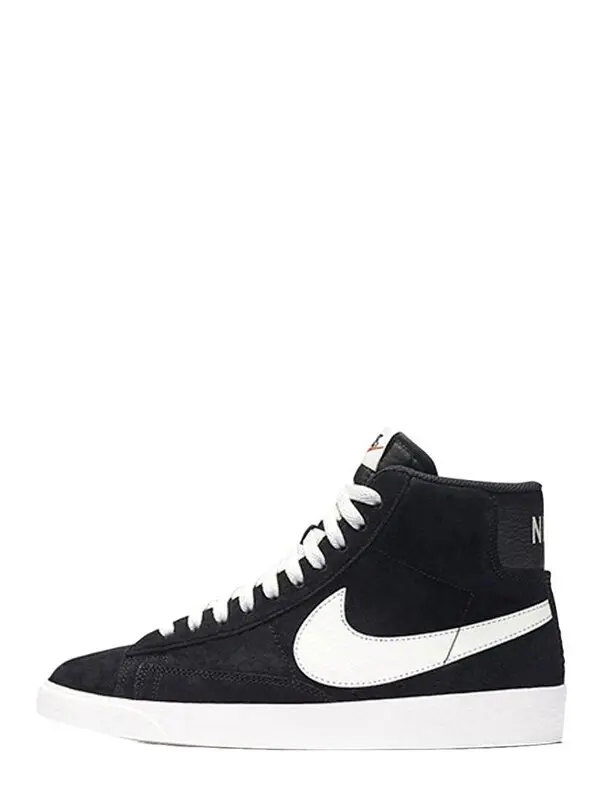 Nike Blazer Mid Vintage Suede Sneakers - Black/sail