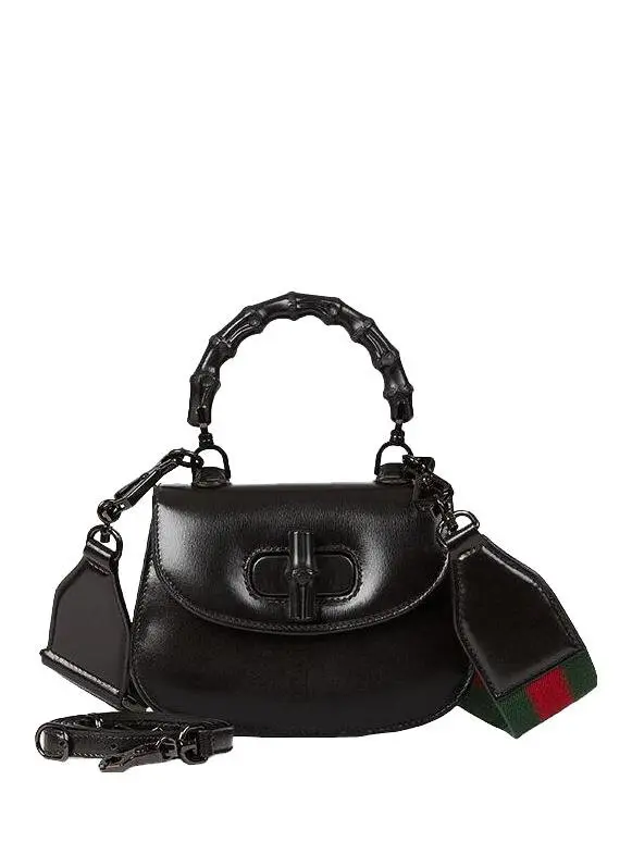 Gucci Bamboo 1947 Mini Top Handle Bag - Black